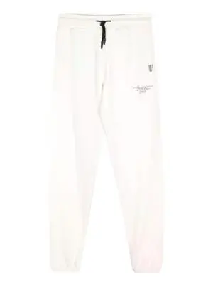 PHOBIA Tapered-leg Cotton Track Pants - White