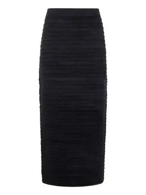 Liviana Conti Jersey Midi Skirt - Black