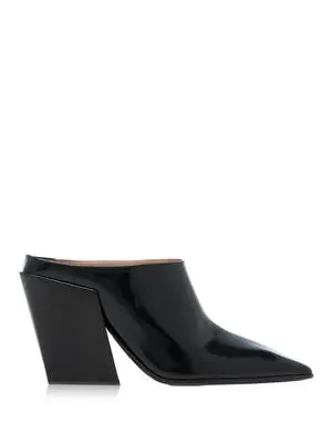 Bottega Veneta Leather Mule Pumps - Black