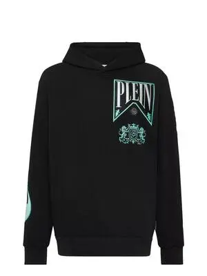 Philipp Plein Flame Racing Hoodie - Black