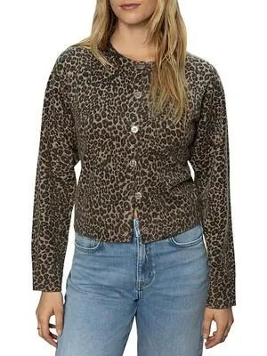Sanctuary Animal Print Buttoned Cardigan - French Kitty