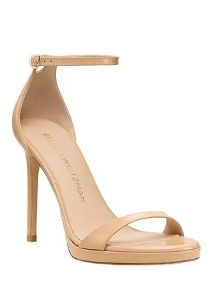 STUART WEITZMAN Nudist Platform Sandals Adobe
