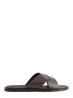 Orlebar Brown Muro Leather Sandals - Brown
