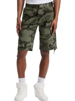 ECKO UNLTD. Belted Cargo Shorts - Combat Camo
