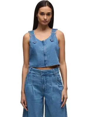 HUDSON JEANS Hudson Jeans Boxy Denim Vest
