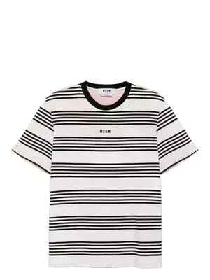 MSGM Striped T-shirt - Black