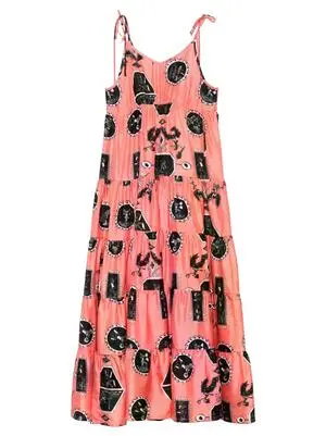 Rianna + Nina Tependris Volant Sonia Maxi Dress - Pink