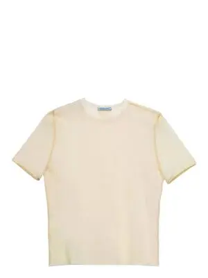 Prada Cotton T-shirt - Neutrals