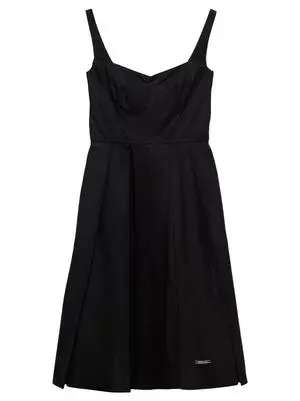 Prada Cotton Midi Dress - Black