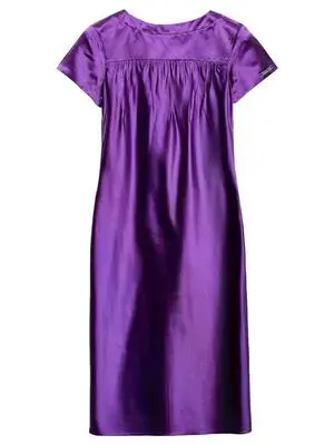 Prada Duchesse Midi Dress - Purple