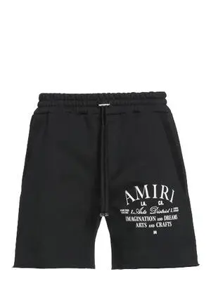 Amiri Cotton French Terry Shorts - Black