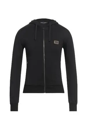 Dolce & Gabbana Cotton-blend Zip-up Sweatshirt - Black