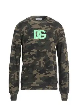 Dolce & Gabbana Cotton Military Sweatshirt - Green