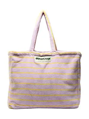 BONGUSTA Naram Weekend Striped Terry Tote Lilac