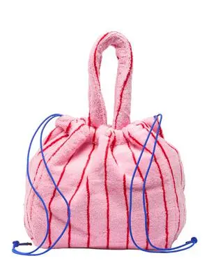 BONGUSTA Naram Small Striped Terry Bag Pink