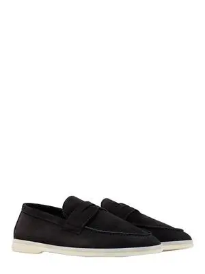 SCAROSSO Luciano Loafers Black Edit - Suede