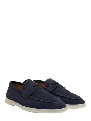 SCAROSSO Luciano Loafers Blue - Suede