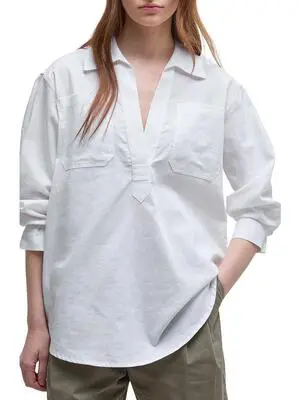 BARBOUR Cecile Cotton-Linen Shirt