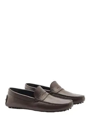 SCAROSSO Michael Driving Shoes Brown - Calf