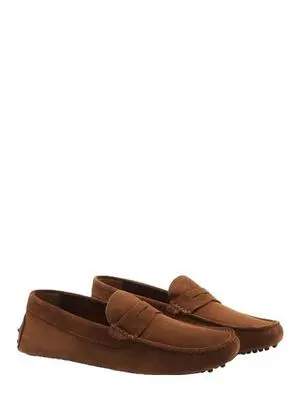 SCAROSSO Michael Driving Shoes - Brown - Suede