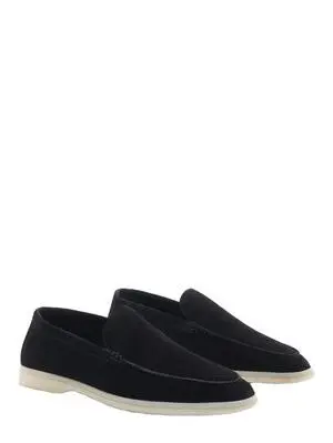SCAROSSO Ludovico Loafers - Black - Suede Edit