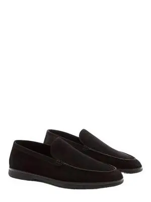 SCAROSSO Ludovico Loafers - Black - Suede