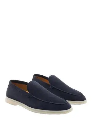 SCAROSSO Ludovico Loafers - Blue - Suede