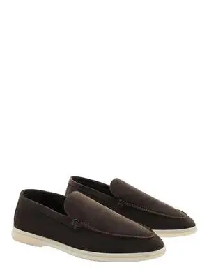 SCAROSSO Ludovico Loafers - Dark Brown - Suede