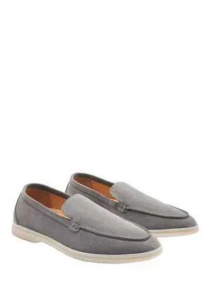 SCAROSSO Ludovico Loafers - Grey - Suede