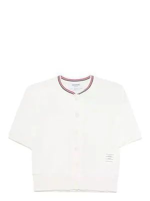 Thom Browne Cotton Cardigan - White