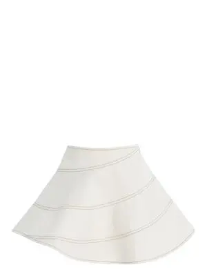 K.NGSLEY Calliope Mini Skirt - Ivory