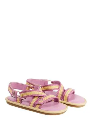 Valentino Garavani Lake Powell Crochet Sandals - Purple