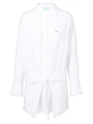 Melissa Odabash Sara Cotton Shirt Dress - White