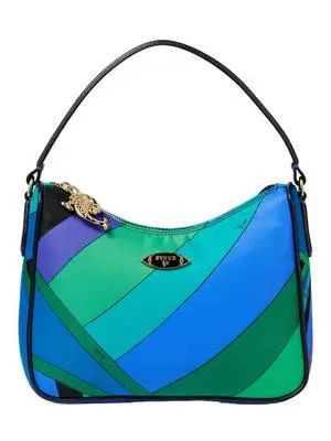 Emilio Pucci Leather-trimmed Shoulder Bag - Green