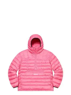 Supreme Micro Down Half Zip Hooded Pullover - Pink