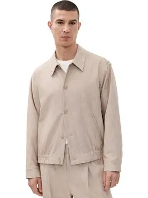 Simkhai Archibald Shirt Jacket - Natural Linen