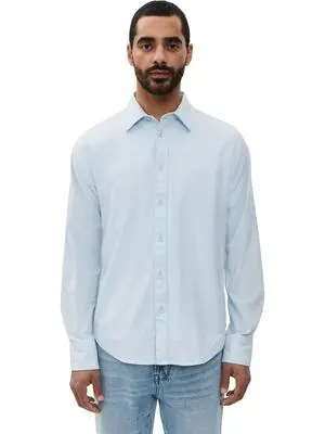 Rag & Bone Tomlin Stretch Dobby Shirt - Powder Blue