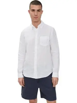 ALEX MILL Linen Mill Shirt - White