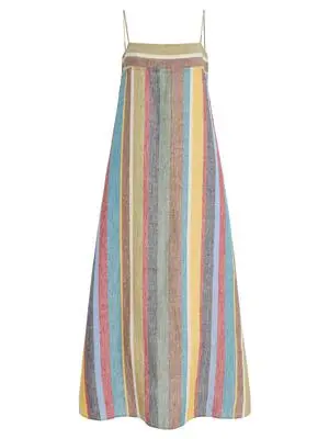 STAUD Laura Linen Maxi Dress