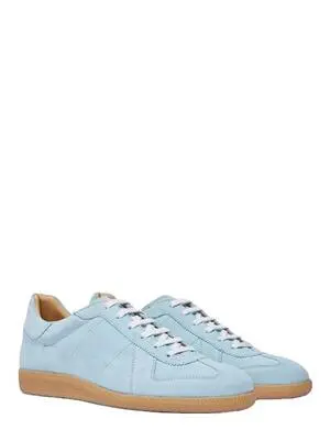 SCAROSSO Hans Low-top Sneakers - Light Blue - Suede