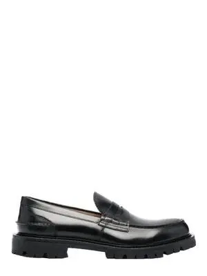 SCAROSSO Wooster Ii Loafers - Black - Brushed Calf