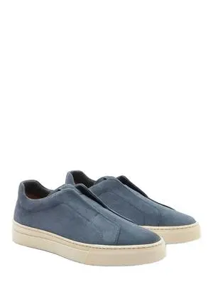 SCAROSSO Luca Slip-on Sneakers Steel - Suede