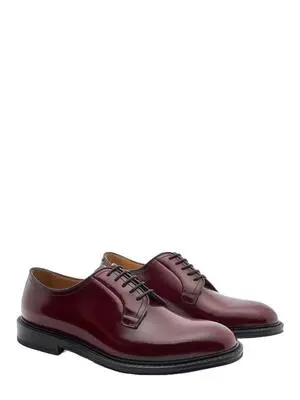 SCAROSSO Harry Derby Shoes - Burgundy - Calf