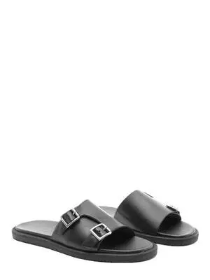 SCAROSSO Costantino Sandals - Black - Calf