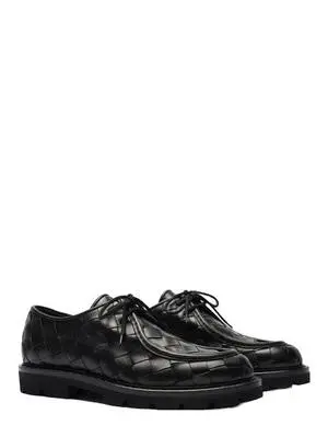 SCAROSSO Damiano Derby Black - Calf Woven