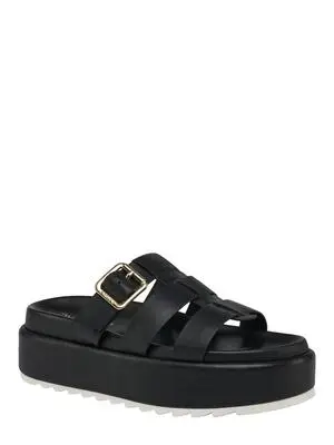 J/SLIDES NYC Sloane Platform Sandals - Black