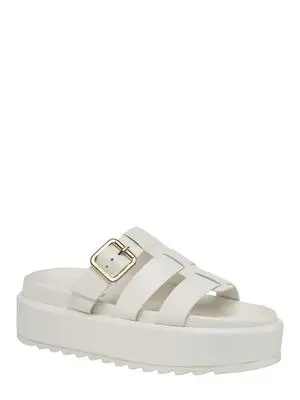 J/SLIDES NYC Sloane Platform Sandals - White