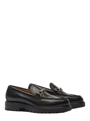 SCAROSSO Carlotta Loafers - Black - Calf