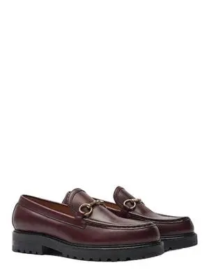 SCAROSSO Carlotta Loafers - Burgundy - Calf