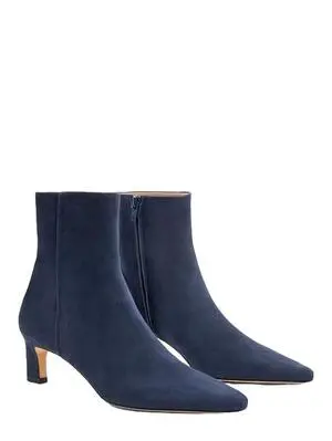 SCAROSSO Kitty Ankle Boots Blue - Suede